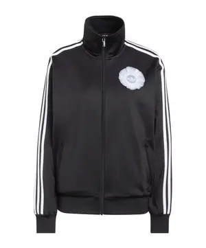 ADIDAS ORIGINALS Zip-up Stripe-detail Sweatshirt - Black