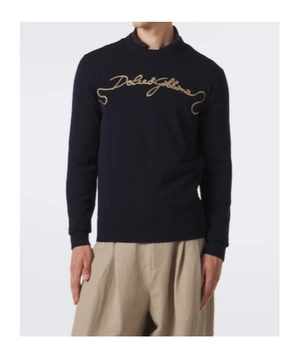 Dolce & Gabbana Embroidered Virgin Wool Sweater