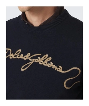 Dolce & Gabbana Embroidered Virgin Wool Sweater