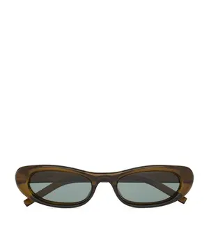 Saint Laurent Acetate Sl 557 Sunglasses - Green