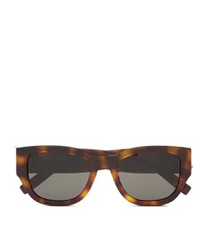 Saint Laurent Acetate Sl M174 Square Sunglasses - Brown