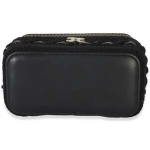 Chanel Quilted Lambskin Crochet Vanity Case With Chain