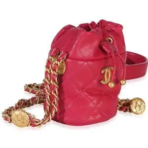 Chanel Quilted Caviar Bucket Bag