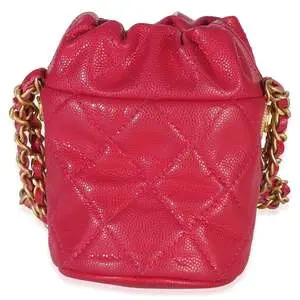 Chanel Quilted Caviar Bucket Bag
