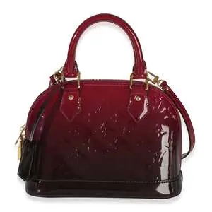 LOUIS VUITTON Louis Vuitton Alma BB Top Handle Bag In Patent Leather Black