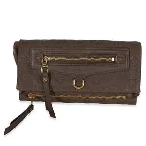 LOUIS VUITTON Taupe Monogram Empreinte Petillante Clutch - Neutral