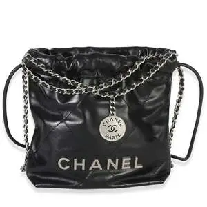 CHANEL Chanel Quilted Calfskin 22 Mini Hobo Shoulder Bag