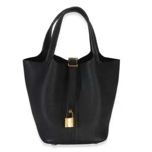 Hermès Hermès Clemence Picotin Lock 18 PHW Black