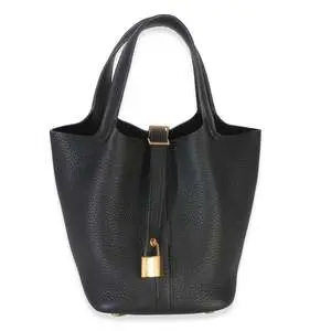 Hermès Hermès Clemence Picotin Lock 18 PHW Black