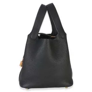 Hermès Clemence Picotin Lock 18 Phw - Black