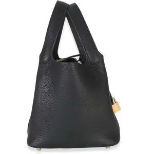 Hermès Clemence Picotin Lock 18 Phw - Black