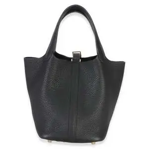 Hermès Clemence Picotin Lock 18 Phw - Black