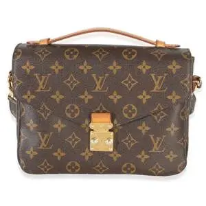 LOUIS VUITTON Monogram Canvas Pochette Metis Shoulder Bag - Brown