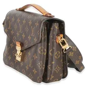 LOUIS VUITTON Monogram Canvas Pochette Metis Shoulder Bag