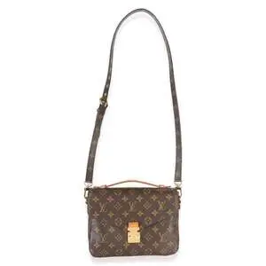 LOUIS VUITTON Monogram Canvas Pochette Metis Shoulder Bag