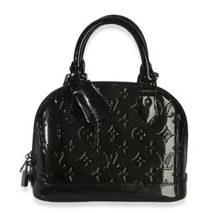 LOUIS VUITTON Monogram Vernis Alma Bb - Black