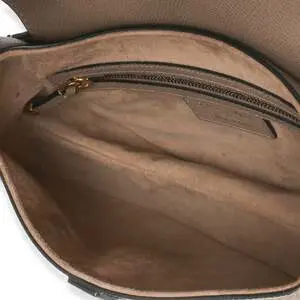 Dior Taupe Grained Calfskin Saddle Bag - Brown
