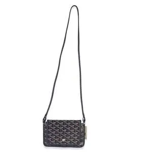 Goyard Navy Goyardine Canvas Plumet Wallet - Blue