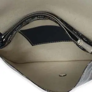 Goyard Navy Goyardine Canvas Plumet Wallet - Blue