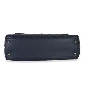 Chanel Quilted Caviar Lizard Top Handle Bag