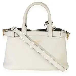 Prada Nappa Leather Belt Shoulder Bag - White