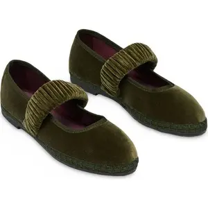 FLABELUS Mafalda Mary Jane Flat - Green