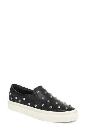 Vince Blair Stud Slip-on Sneaker Black