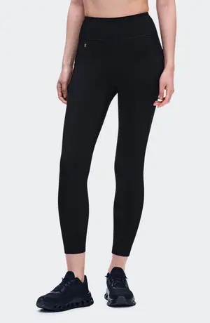 On 7/8 Train High Waist Pocket Leggings - Black