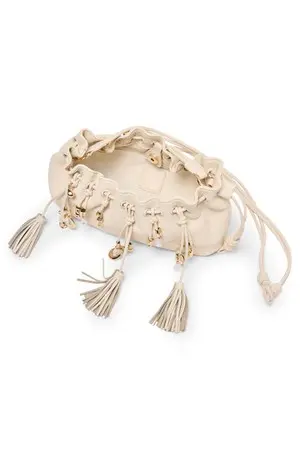 Dolce Vita Tori Leather Shoulder Bag - Cream