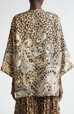 Etro Kesa Print Silk Jacket