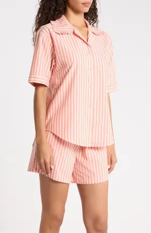 PAPINELLE Stripe Cotton Poplin Pajamas