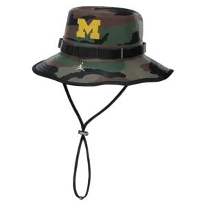 JORDAN BRAND Michigan Wolverines 2025 Military Appreciation Boonie Dri-fit Bucket Hat - Camo