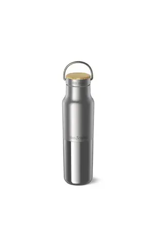KLEAN KANTEEN 12oz Classic Insulated Water Bottlereflect With Wooden Cap - Silver