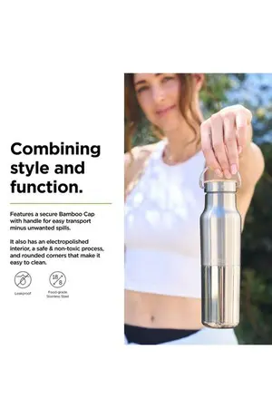 KLEAN KANTEEN 12oz Classic Insulated Water Bottlereflect With Wooden Cap