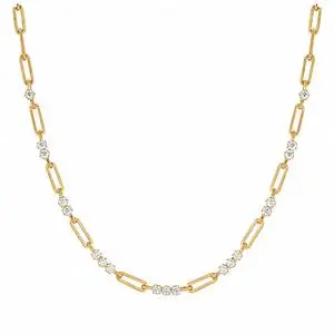 SEEY JEWELRY Diamond Chain Necklace - Gold