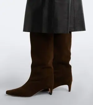Staud Wally Suede Knee-high Boots