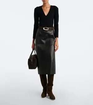Staud Wally Suede Knee-high Boots