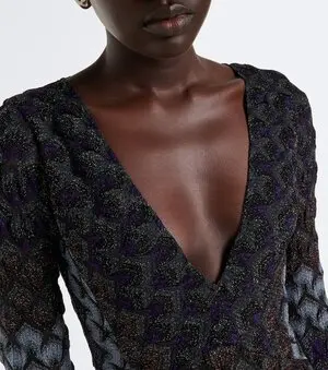 Missoni Knitted Lamé Gown