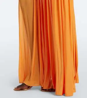 Christopher Esber Orion Ruched Halterneck Gown