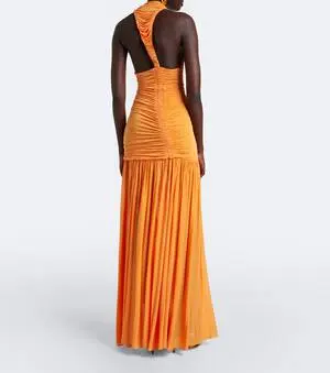 Christopher Esber Orion Ruched Halterneck Gown
