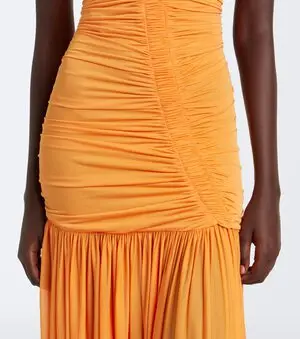 Christopher Esber Orion Ruched Halterneck Gown