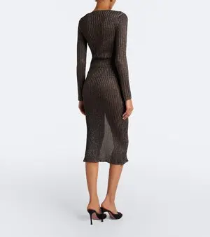 Missoni Striped Lamé Midi Skirt