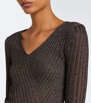 Missoni Striped Lam� Top