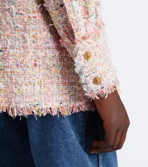 Balmain Tweed Overshirt - Multicoloured