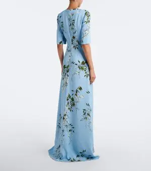 Monique Lhuillier Floral Maxi Dress