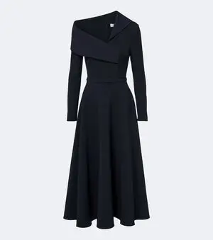 Safiyaa Asymmetric Crepe Cocktail Dress