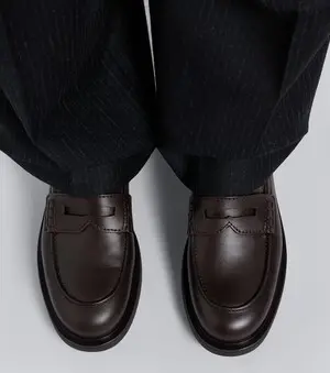 GIANVITO ROSSI Leather Loafers