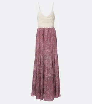 Veronica Beard Josiane Floral Maxi Dress - Pink