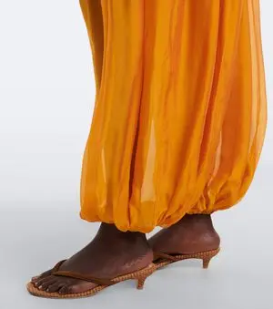 Retrofete Evolete Chiffon Balloon Pants - Orange