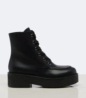 GIANVITO ROSSI Leather Lace-up Boots